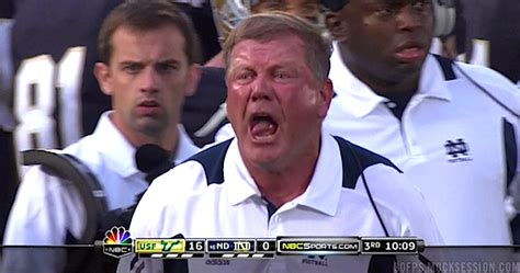 Is Brian Kelly Too Angry To Be Notre Dames Head Coach Dr Saturday