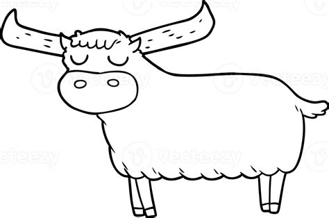 Cartoon Bull Drawing 47001551 Png