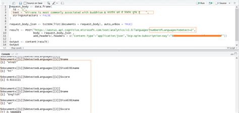 Microsoft Cognitive Services Text Analytics Api In R Bigdataenthusiast