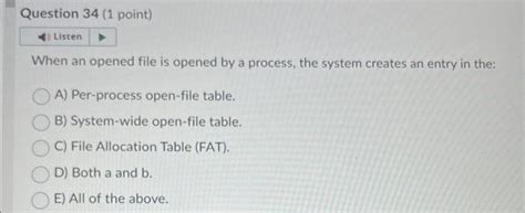 Solved A File System Uses Linked Allocation Implemented As A