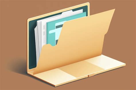 Premium Ai Image File Folder Illustration On Laptop Screen Data