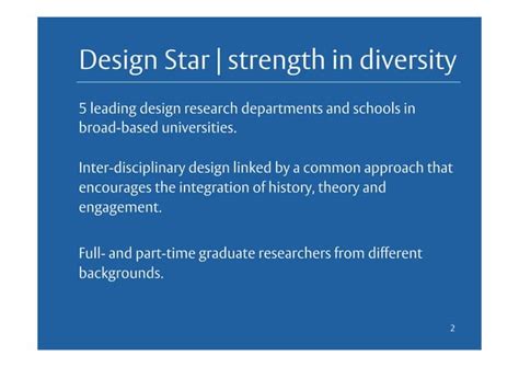 Design Star Consortium Centres For Doctoral Training Ppt