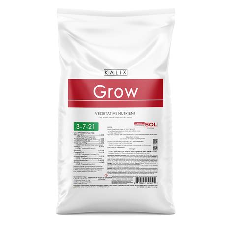Kalix Grow Soluble Use With Kalix Base Kalix Cpn