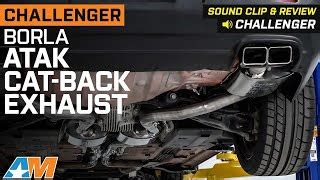 Borla Challenger ATAK Cat Back Exhaust L HEMI Challenger W O Active Exhaust