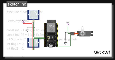 Smart Car Pardking Wokwi Esp32 Stm32 Arduino Simulator