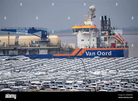 Parking Space For Import Vehicles Hundreds Of Hyundai Ioniq Electric