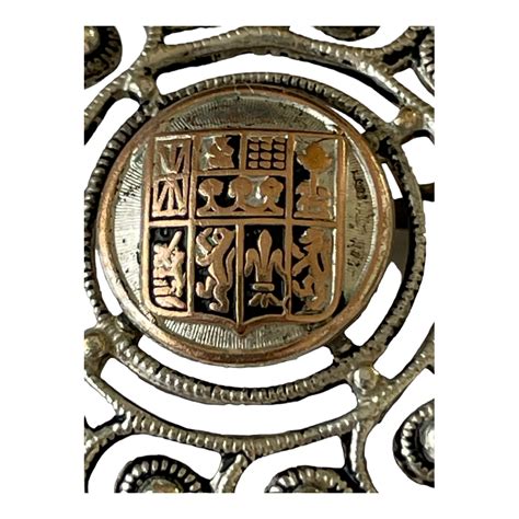 Broche Blason Filigrane Ancienne Jeronine Vintage