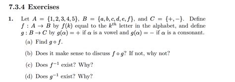 Solved 1 7 3 4 Exercises Let A 1 2 3 4 5 B A B C Chegg Com