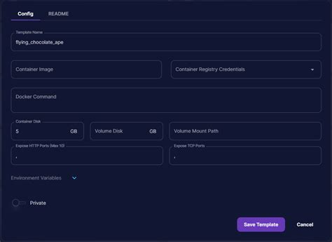 Manage Pod Templates RunPod Documentation