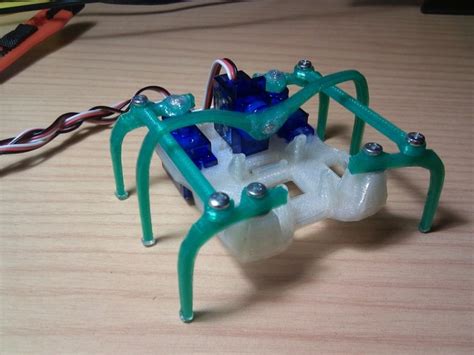 printed micro hexapod plate and code by carlosgs thingiverse diy
