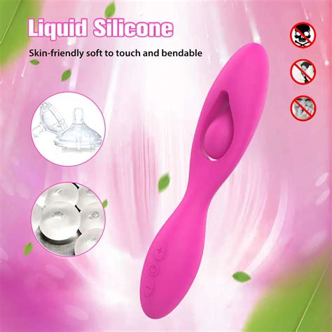Liquid Silicone Vibrator For Couples Powerful Dual 10 Vibration G Spot
