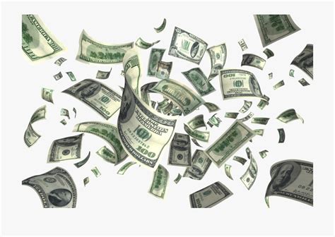 Money Falling Vector At Collection Of Money Falling