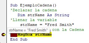 VBA Tipo De Datos String Cadena De Texto Dim Variable Automate Excel