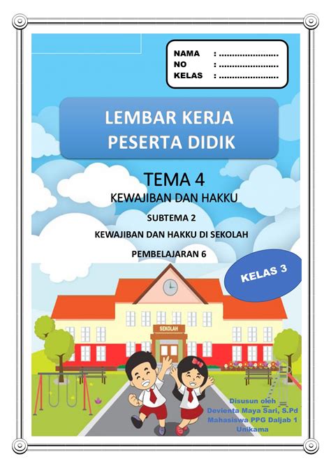 Lkpd Kelas 3 Tema 1 Subtema 4 Pembelajaran 1 Interactive Worksheet