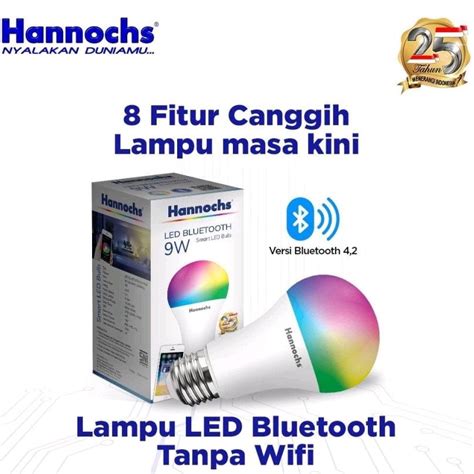 Jual Lampu Smart LED 9W RGB BlueTooth Wifi Garansi Resmi Shopee Indonesia