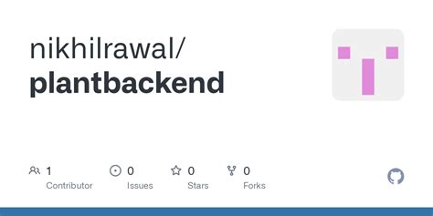Github Nikhilrawalplantbackend