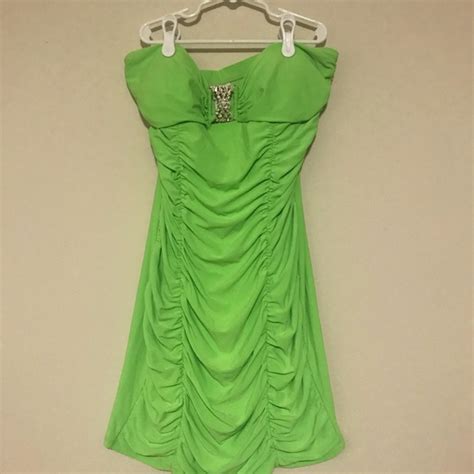 Deb Dresses Sexy Lime Green Strapless Dress Poshmark