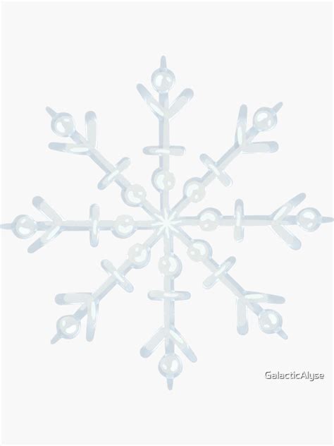 Snowflake Sticker For Sale By Galacticalyse Redbubble