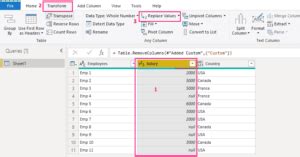 How Table Replacevalue Power Query Function Works Learn Dax