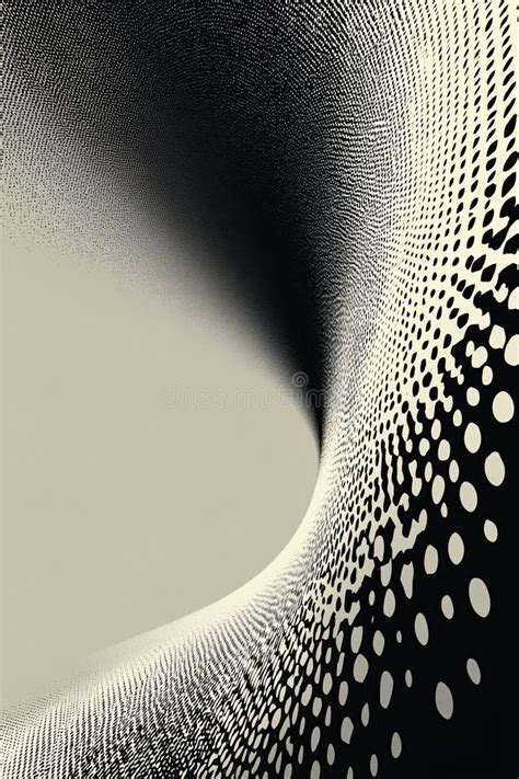 Abstract Swirling Halftone Dots Creating Dynamic Tunnel Effect Stock Illustration Illustration