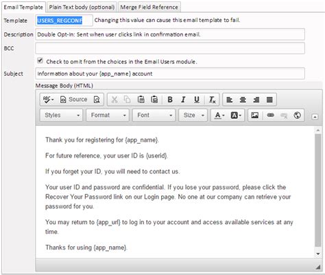 PATCHED Registration Confirmation Email Template Html