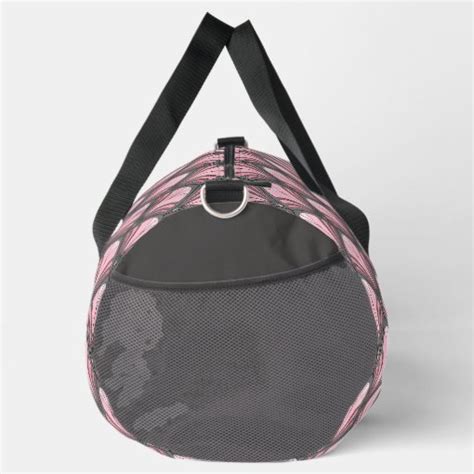 Elegant Pink Gray Art Deco Vintage Pattern Duffle Bag Zazzle