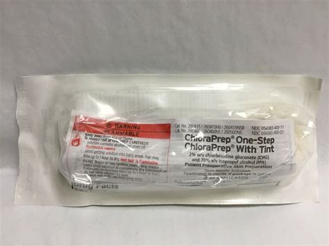 Chloraprep One Step 3ml Applicator 260400 Box Of 25 125kmd