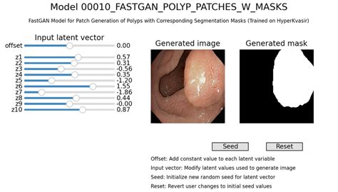 Graphical User Interface Of Medigans Model Visualisation Tool On The