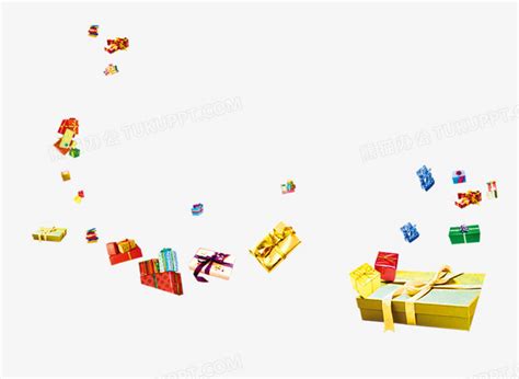 礼品盒漂浮PNG图片素材下载 漂浮PNG 熊猫办公
