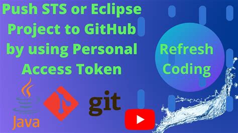 Push Sts Or Eclipse Project To Github By Using Personal Access Token Youtube