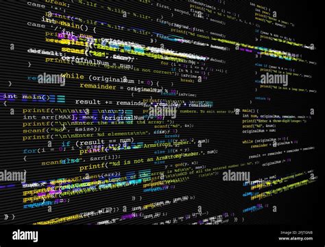 Program Code Glitch Background Computer Bug Or Software Development