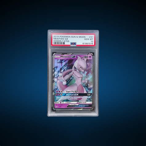 Mewtwo Gx 3168 Hidden Fates Psa 10 Gem Mt Kartenarena