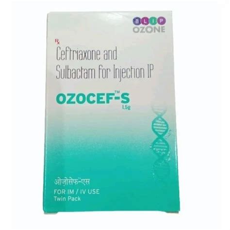 Ozocef S Ceftriaxone And Sulbactam For Injection Ip 1 5 Gm At ₹ 45 Box
