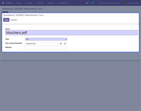 Odoo Website File Upload WebKul