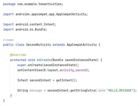 Use Intents To Send Data To Another Activity