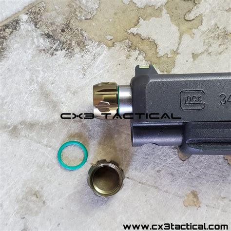 Glock Thread Protector 9mm 1 2 28 Tpi Fluted Thread Protector Fde Tan Gold Bronze Anodized