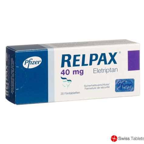 Buy Online Relpax Tabletten 40mg 20 Stück At Swiss Tablets