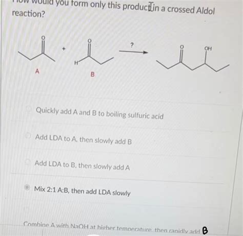 solved reaction a 8 quickly add a and b to boiling sulfuric
