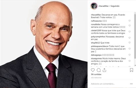 Famosos Lamentam Morte De Ricardo Boechat Revista Marie Claire