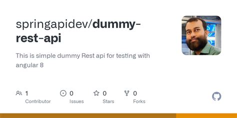 Github Springapidev Dummy Rest Api This Is Simple Dummy Rest Api For