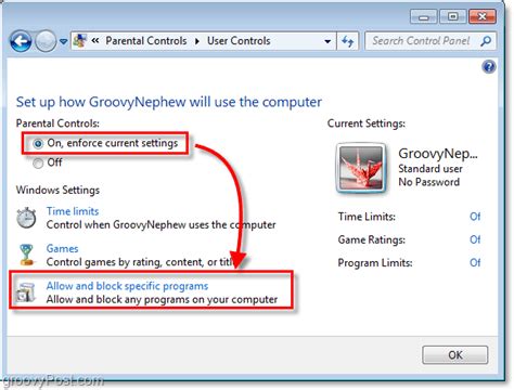 How To Setup Parental Controls To Block Or Limit Unwanted Programs