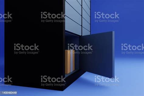 쇼핑 사물함 노란색 배경에 배달 상자 3d 렌더링 3차원 형태에 대한 스톡 사진 및 기타 이미지 3차원 형태 고객 구매