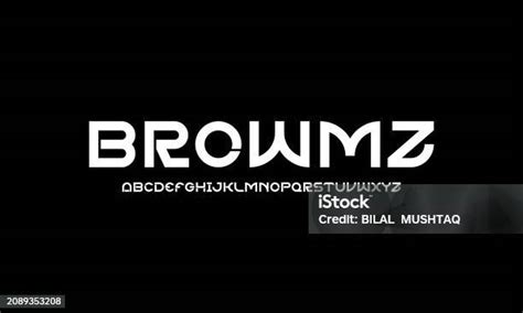 Creative Abstract Modern Sans Serif Font Vector 와 Ligature Style 비즈니스
