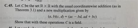 solved c 45 let c be the set rx r with the usual
