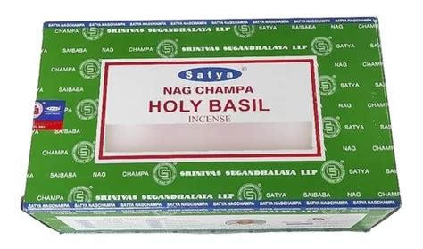 Incenso Satya Massala Holy Basil 12un Aroma Purificante Frete grátis