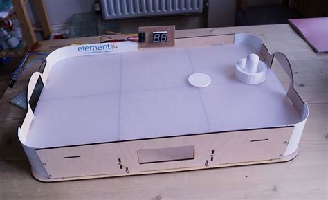 Diy Air Hockey Table Uses An Arduino To Keep Score Arduino Blog