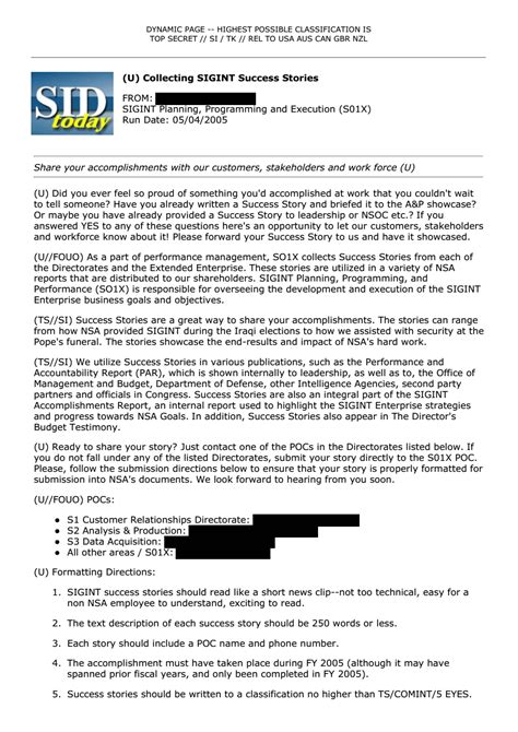 Collecting Sigint Success Stories The Intercept
