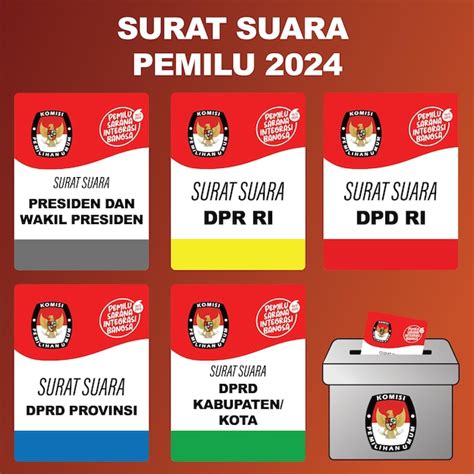 Premium Vector Surat Suara Pemilu 2024