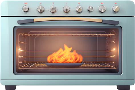 An Oven With A Hot Oven Door With A Flame Coming Out Of It Ai