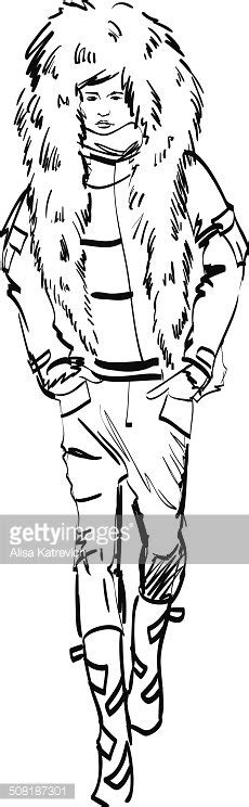Vector Hand Made Scetch Of Men On Background Royalty Free Vector